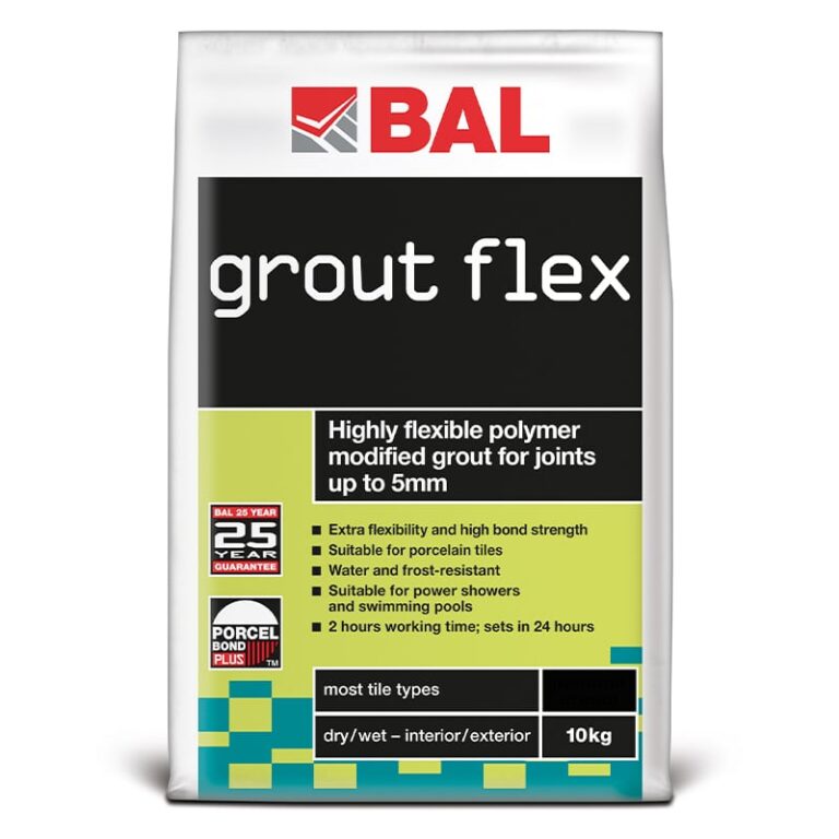BAL Grout Flex White 5kg | Tile & Stone Gallery