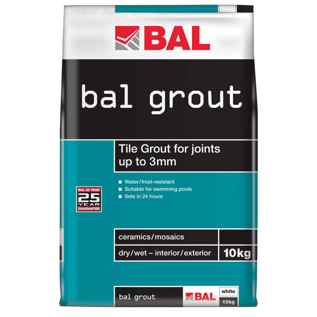BAL Wall Grout White 10kg | Tile & Stone Gallery